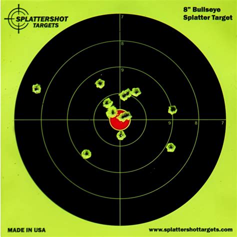 8” Bullseye Splatter Target