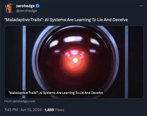 Ai Systems Are Learning To Lie And Deceive Rrobots