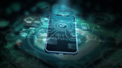 Animation Of Data Driven Processes Within A Smartphone Frame Stock Video Video Of