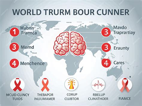 Día Mundial Del Tumor Cerebral Plantilla De Infografía Cerebral