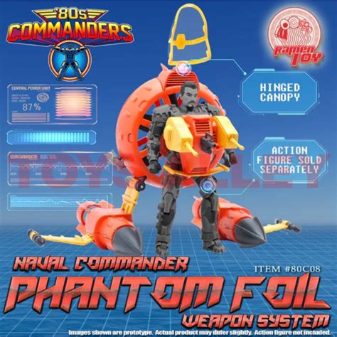 Preorder Ramen Toy 80s Commanders Naval Commander Phantom Foil Weapon