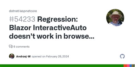 Regression Blazor Interactiveauto Doesnt Work In Browser Without