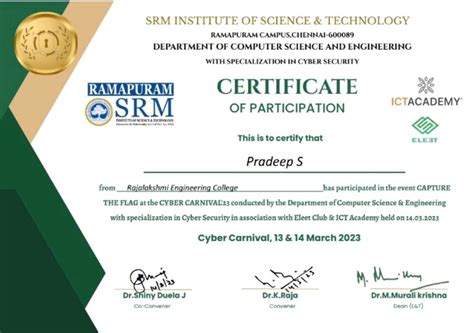 Pradeep Srinivasan On Linkedin Cybercarnival23 Ctf Cybersecurity Srm