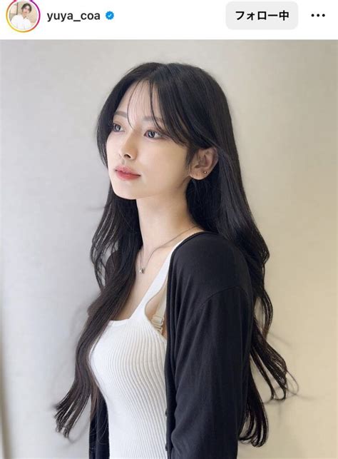 前髪から始める韓国ヘア入門♡前髪あり、なしのトレンドチェック！ ボブログ センター分け ロング 髪型画像 丸顔 前髪