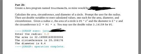 Solved Part B Create A Java Program Named Yourname B So Chegg