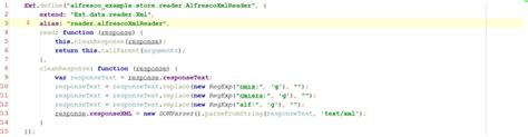 creating an application with extjs and alfresco jazzteam technical
