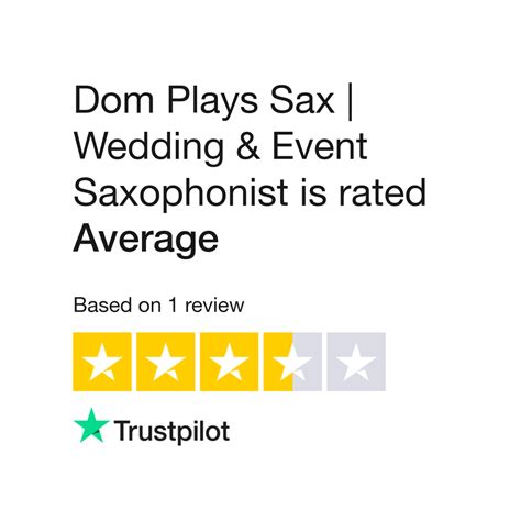 Dom Plays Sax Wedding And Event Saxophonist Reviews Read Customer