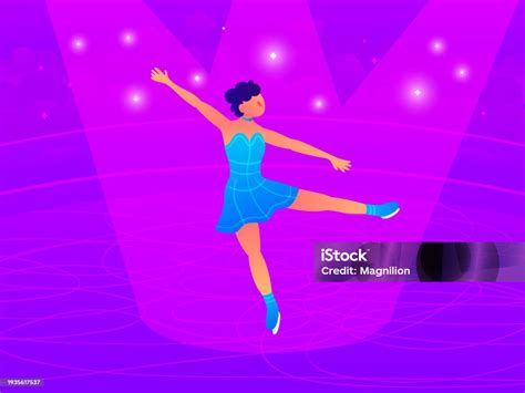 Keanggunan Beku Pertunjukan Figure Skating Ice Skating Seluncur Es