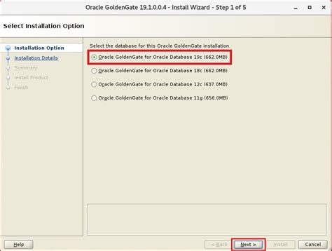 Installation Of Oracle Goldengate 19c For Oracle Database 19c On Rhel 7 Oracle Scn
