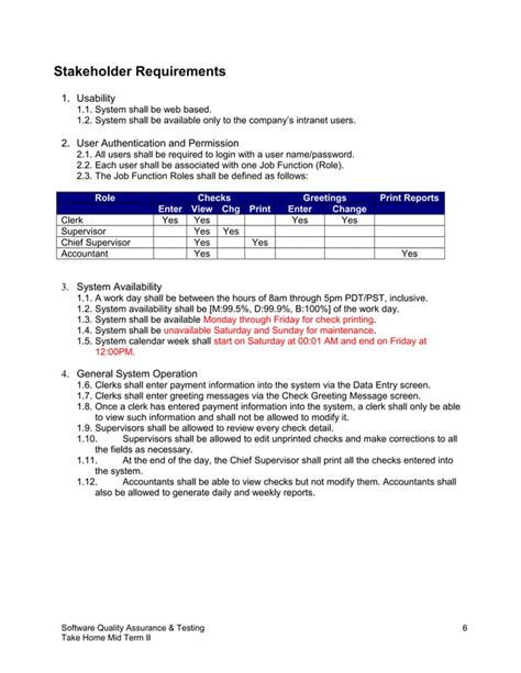Sample Technical Requirement Document Trd Pdf