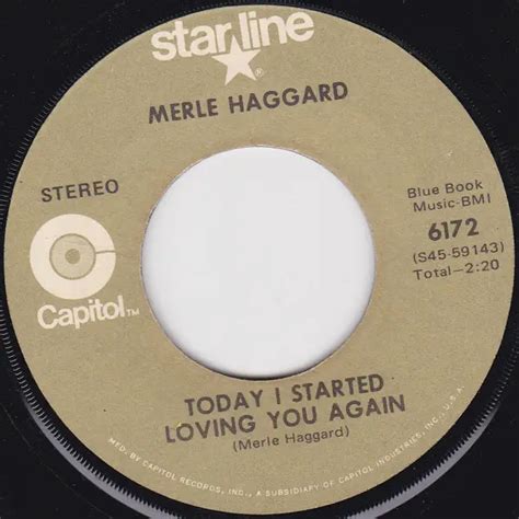 Merle Haggard Today I Started Loving You Again