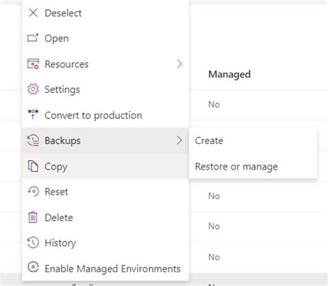Environments In Power Platform Admin Centre And Backup Environment Gm Dynamics Consulting
