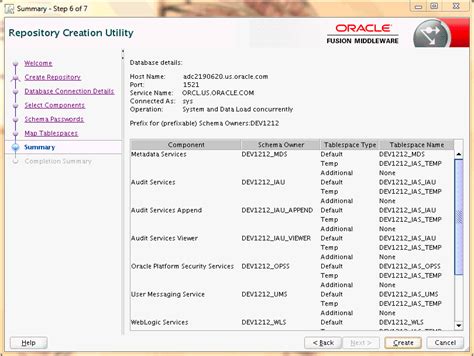 Understanding Repository Creation Utility Screens