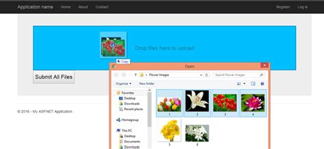 Aspnet Mvc Drag And Drop Multiple Image Upload Using Dropzone