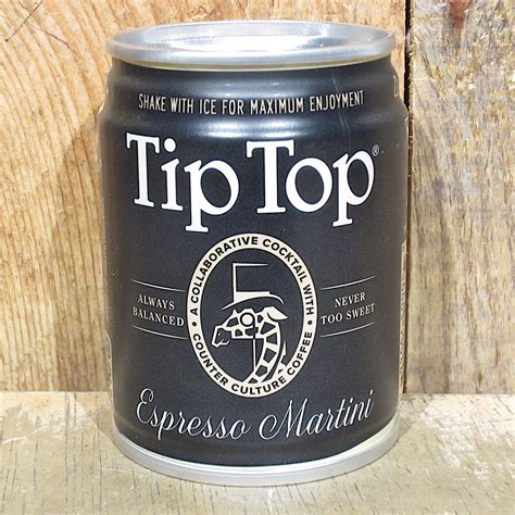 Tip Top Espresso Martini Mini Can 100ml Oak And Barrel