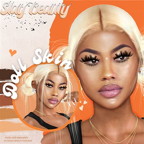 Second Life Marketplace Slay Beauty Doll Skin Genus Bom Golden