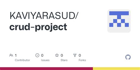 Github Kaviyarasud Crud Project