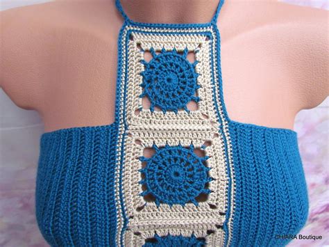 Sexy Crochet Bra Turquoise Sexy Bra Crochet Crochet Holder Etsy