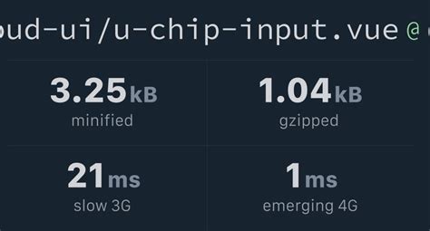 Cloud Ui U Chip Input Vue Bundlephobia