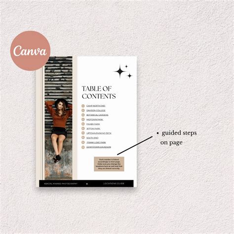 Canva Photographers Location Guide Template Locations Guide Template