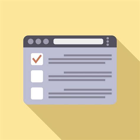 premium vector browser icon flat vector computer window internet