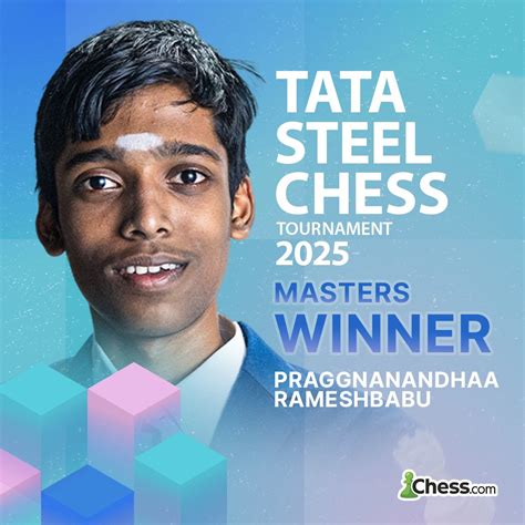 Praggnanandhaa Wins 2025 Tata Steel Chess Masters A Deepnewz