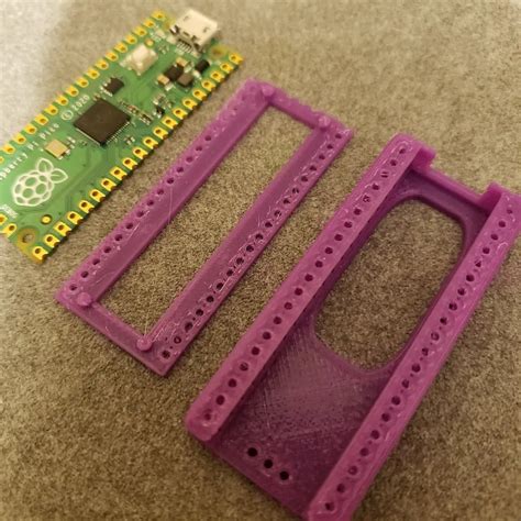 raspberry pi pico case w slider 3d print model by andystechgarage