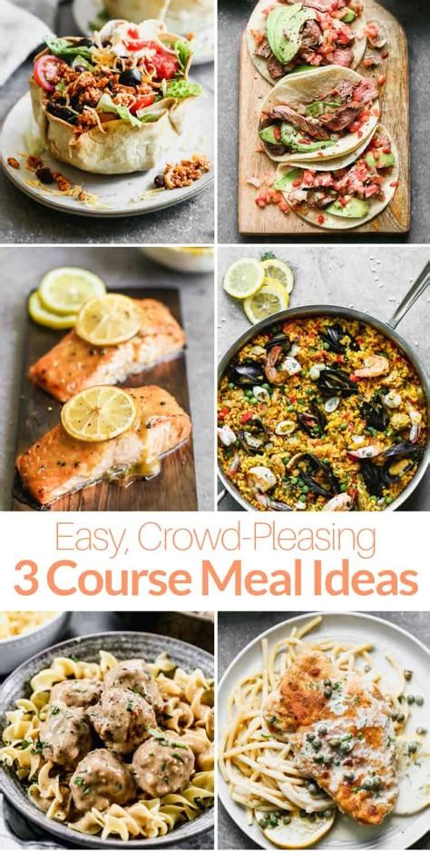 5 Course Meal Ideas Menu Dinner Parties