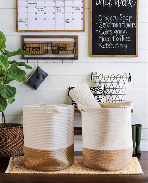 Extra Large Woven Storage Baskets 18 X 14 Decorative Blanket Basket
