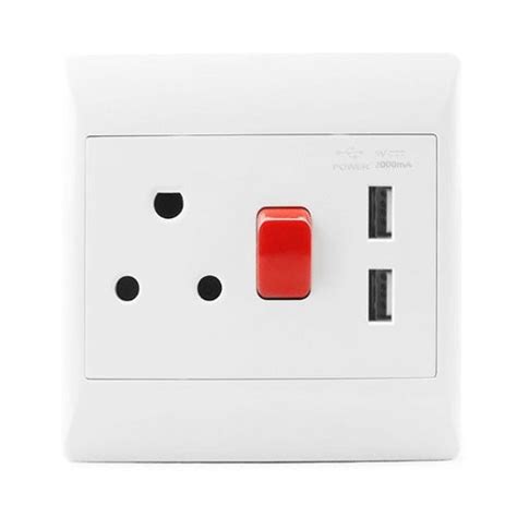 S Tec Dedicated Rsa 2 X Usb Socket 4 X 4 Red Livecopper
