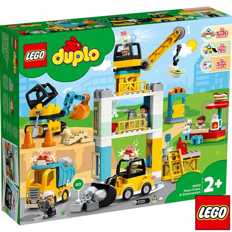 Lego Duplo Tower Crane And Construction Model 10933 2 Y