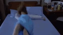 Exorcist Bouncing In Bed GIF GIFDB Com
