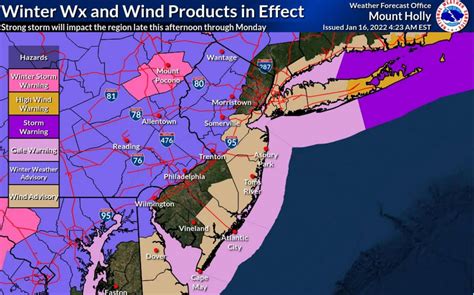 Nj Weather Snow Dangerous Ice Wind Gusts Up To 50 Mph In Latest