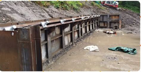 King Post Walls Temporary And Permanent Retaining Solutions Ess Ce Ltd