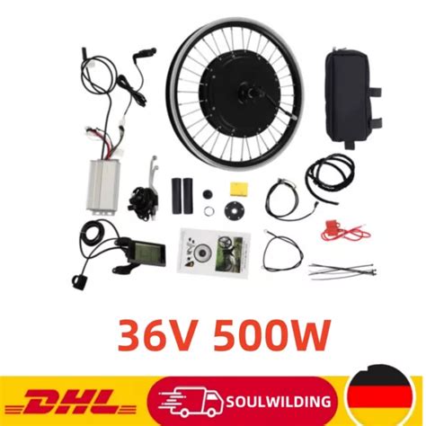 500W E BIKE RETROFIT Kit Elektro Fahrrad Vorderrad Umbau Kit 20 Fahrr