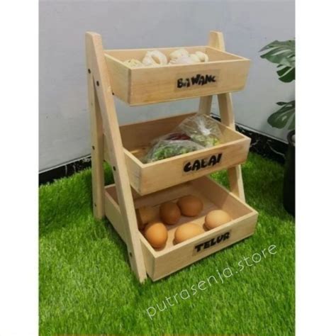 Jual PROMO GRATIS STIKER Rak Tempat Bawang Susun Rak Tempat Bumbu Dapur Rak Telur Rak