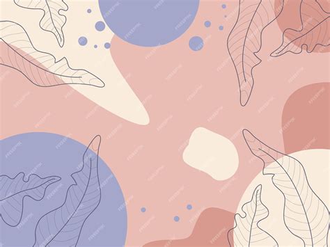 텍스트에 대 한 공간을 가진 갈색 잎 Colorsbackground와 추상 현대 배경 꽃 배너 템플릿 프리미엄 벡터