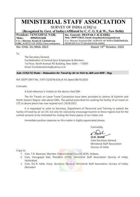 Ccsltc Rules Relaxation For Travel By Air To Visit To Jandk Laddakh