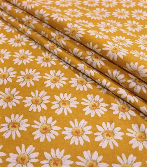 Daisy Yellow Super Snuggle Cotton Fabric Joann