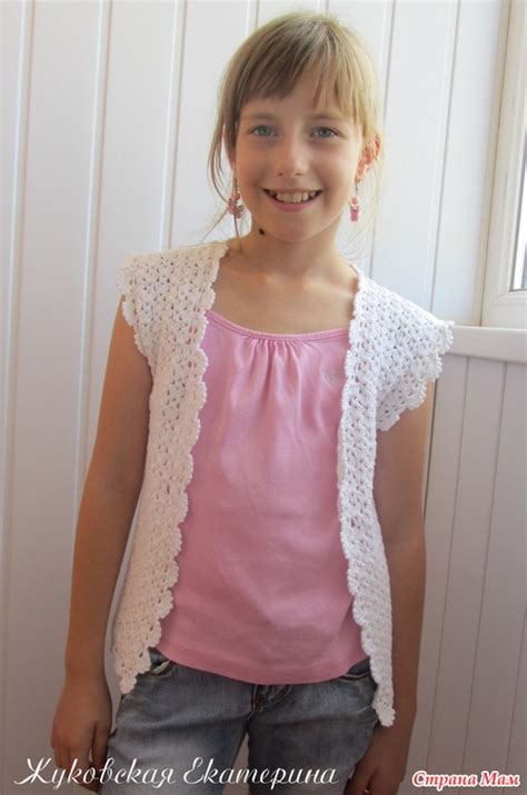 Жилет для девочки от Handm Вяжем вместе он лайн Страна Мам