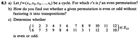 Solved Let F X1 X2 X3xr Be A Cycle For Which
