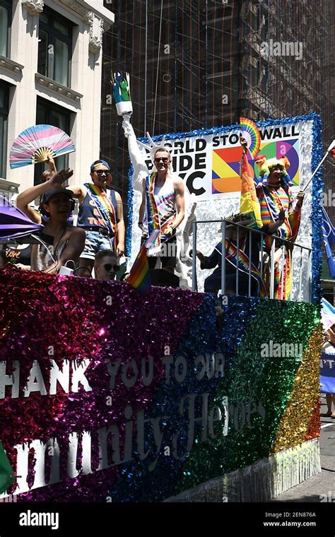 Marchers March In The World Pride Nyc Pride March On June 302019 On