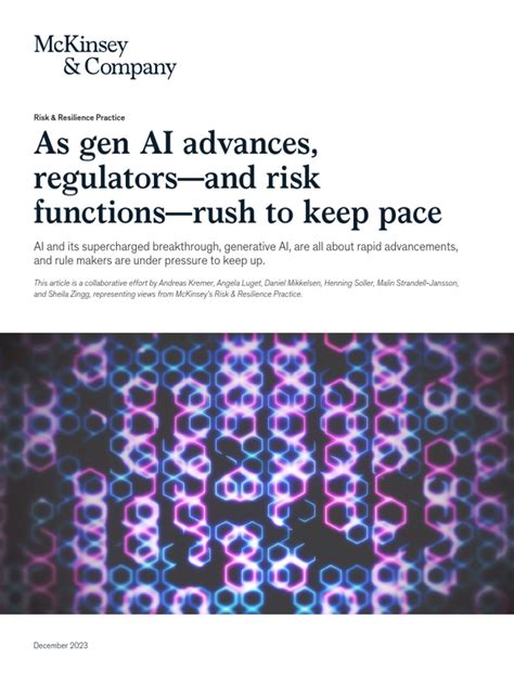 As Gen Ai Advances Regulators And Risk Functions Rush To Keep Pace Vf
