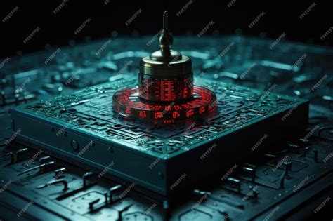 Premium Photo Metal Lock With Secret Code In Futuristic Design Security Password Concept