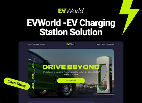 Ev World Ev Charging Station Solution Behance