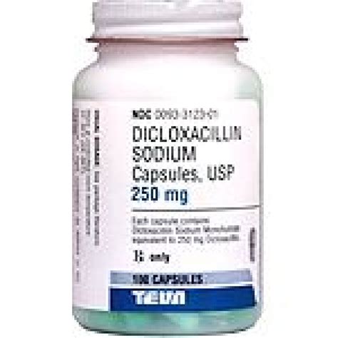 Dicloxacillin 250mg Rx Products