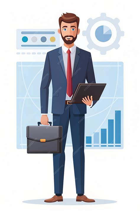 Efficient Business Process Analyst Flat Vector Illustration Premium