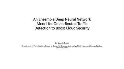 An Ensemble Deep Neural Network Pptx Computing Technology And Computing