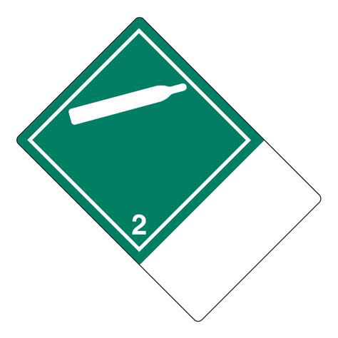 Hazard Class 22 Non Flammable Gas Non Worded Shipping Name Large