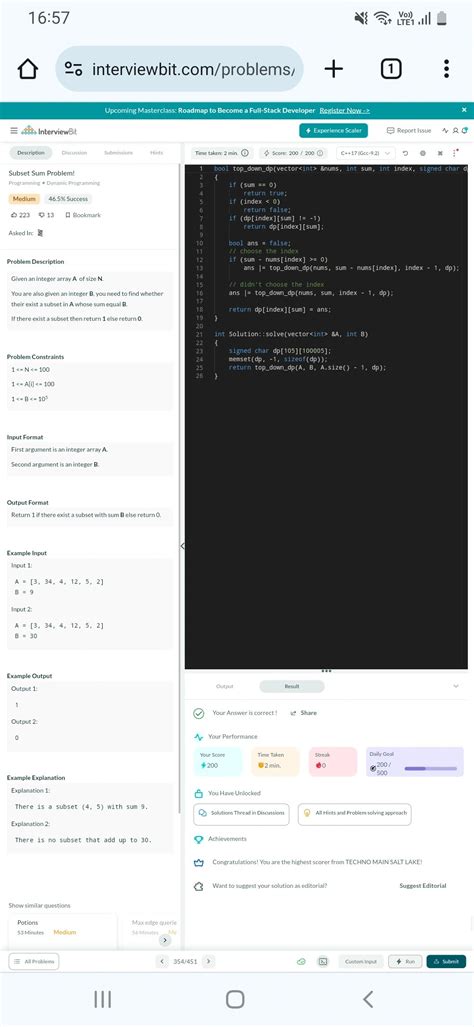 Completed Day208 Of 365daysofcode Challenge With Scalerofficial